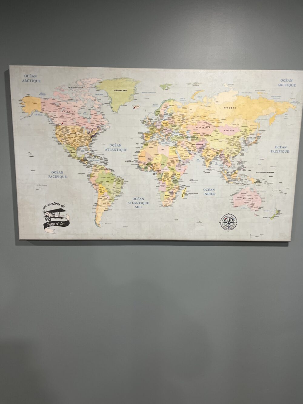 Personalized Push Pin USA Maps | Framed USA Maps | Canvas Art Bay