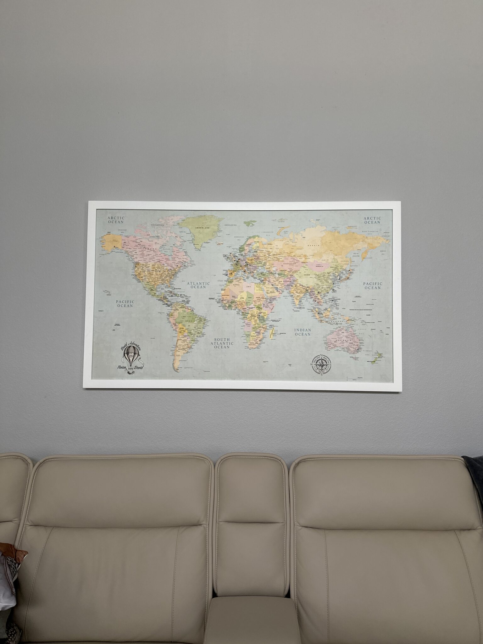 Personalized Push Pin World Maps | Travel Maps | Canvas Art Bay